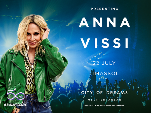 ANNA VISSI LIVE , 21:00 | Melco-cyp